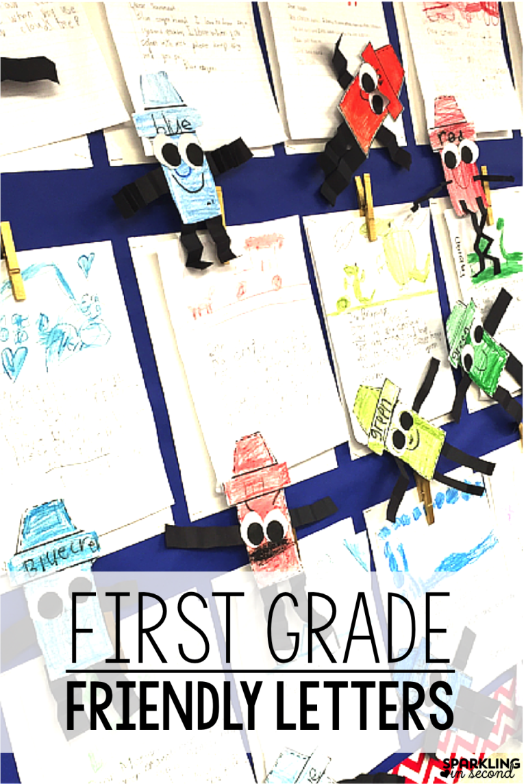 First Grade Friendly Letters - Sparkling in Elementary