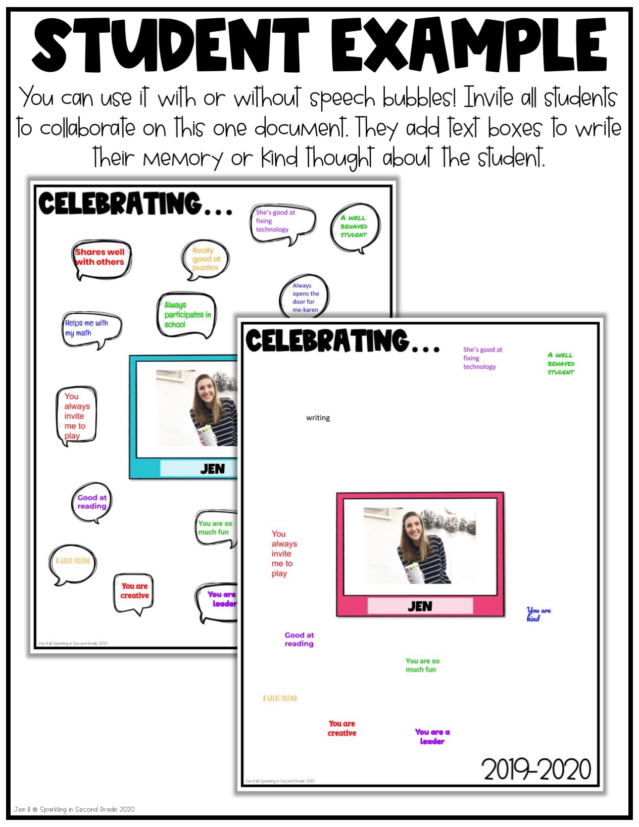 Student Posters for Celebrations – Sparkling in Elementary